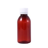 China Promethezine PET Collar Material 100ml 120ml 3oz 4oz Amber PET Cough Syrup Bottles Plastic Bottle Lean Bottle for sale