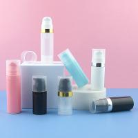 China Sample Free 5ml 10ml 15ml 30ml Clear Empty Airless Pump Serum Lotion Frosted Bottle PCR Resistant Luxury Airless Bottle with Pump for sale