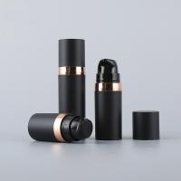 China Full PP Airless Plastic Bottle 5ml 10ml 15ml 20ml 30ml 50ml Matte Black Airless Pump Bottle for Moisturizer and Serum for sale