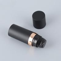China Full PP Airless Plastic Bottle 5ml 10ml 15ml 20ml 30ml 50ml Matte Black Airless Pump Bottle for Moisturizer and Serum for sale