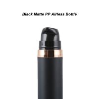 China Full PP Airless Plastic Bottle 5ml 10ml 15ml 20ml 30ml 50ml Matte Black Airless Pump Bottle for Moisturizer and Serum for sale