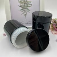 China Collar Material Sport Nutrition Supplement Private Label Empty Food Grade Black Protein Powder Bottle with Customized Colors for sale