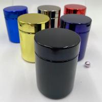 China Collar Material Sport Nutrition Supplement Private Label Empty Food Grade Black Protein Powder Bottle with Customized Colors for sale
