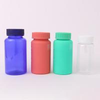 China Screen Printing Empty 75cc 80cc 100cc 150cc 175cc Medicine Bottle PET Soft Touch Matte Plastic Pill Bottle with CRCcap for sale