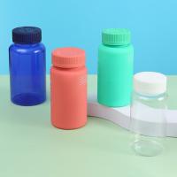 China Screen Printing Empty 75cc 80cc 100cc 150cc 175cc Medicine Bottle PET Soft Touch Matte Plastic Pill Bottle with CRCcap for sale