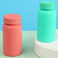 China Screen Printing Empty 75cc 80cc 100cc 150cc 175cc Medicine Bottle PET Soft Touch Matte Plastic Pill Bottle with CRCcap for sale