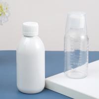 China 120ml 125ml 200ml 250ml 300ml 500ml Green Amber PET Vitamin Liquid Boston Plastic Bottle with CRC Cap and Cup for sale