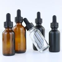 China 15ml 30ml 60ml 120ml 2oz Glass Amber Essential Oil Bottle Blue Glass Boston Dropper Bottle for Essential Boston Bottle for sale