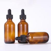 China 15ml 30ml 60ml 120ml 2oz Glass Amber Essential Oil Bottle Blue Glass Boston Dropper Bottle for Essential Boston Bottle for sale