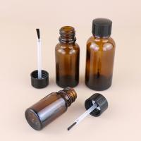 China Stock Amber Glass Bottle for Essential Oil and Nail Polish 5ml10ml15ml20ml 30ml 50ml 100ml Surface Printing Screen Printing for sale
