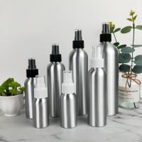 China Customized Label Empty 100ml 200ml 300ml 500ml 1000ml Aluminum Bottles Spray Fine Mist Lid for Lotion Shampoo Essential Oil for sale