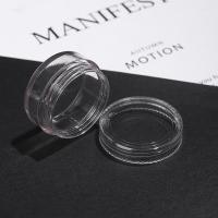 China Acrylic 5g 10g 15g 20g 30g Clear Loose Powder Jar Container with Black Lid Customized Colors Eco Friendly Industrial Cosmetic for sale