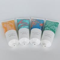 China 100ml Green Squeeze Tube Offset Printing Cosmetic Container with Screw Flip TOP Recycled Bioplastic Tube for sale
