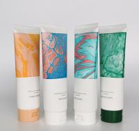 China 100ml Green Squeeze Tube Offset Printing Cosmetic Container with Screw Flip TOP Recycled Bioplastic Tube for sale