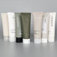 China Customized Cosmetics Packaging White Matte Empty Plastic Soft Squeeze Tubes for Lotion and Cream 100% Sugarcane Material for sale