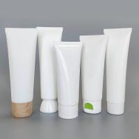 China Customized Cosmetics Packaging White Matte Empty Plastic Soft Squeeze Tubes for Lotion and Cream 100% Sugarcane Material for sale
