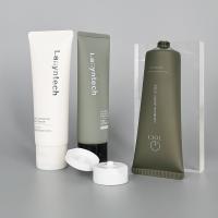 China Customized Cosmetics Packaging White Matte Empty Plastic Soft Squeeze Tubes for Lotion and Cream 100% Sugarcane Material for sale