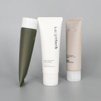 China Customized Cosmetics Packaging White Matte Empty Plastic Soft Squeeze Tubes for Lotion and Cream 100% Sugarcane Material for sale