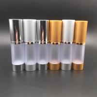 China 10ml 15ml 30ml 50ml 80ml 100ml 120ml Silver Golden Matte Airless Pump Bottle Facial Cleanser Sealing Type PUMP SPRAYER for sale