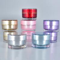 China 5g 10g 15g 20g 30g 50g 100g Cosmetics Acrylic Gel Nail Jar Matte for Skin Care Cream Frosted Plastic Jars with Screw Lids for sale