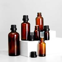 China Senior PAK OEM/ODM Acceptable Amber Glass Essential Oil Bottle with Plastic Lid Inner Plug 5ml 10ml 20ml 30ml 50ml 100ml for sale
