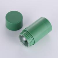 China AS Base Material 15g 75g Empty Portable Body Fragrance Green Soft Touch Process Deodorant Antiperspirant Stick Packaging for sale