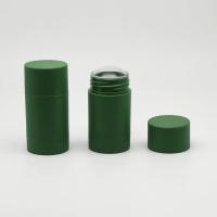 China AS Base Material 15g 75g Empty Portable Body Fragrance Green Soft Touch Process Deodorant Antiperspirant Stick Packaging for sale