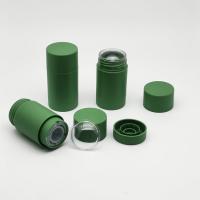 China AS Base Material 15g 75g Empty Portable Body Fragrance Green Soft Touch Process Deodorant Antiperspirant Stick Packaging for sale