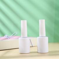 China Unique Empty Glass Bottle for Nail Polish Base Material Glass With Reed Diffuser or not NO Cap and Brush 10ml Pink White for sale