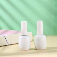 China Glass Body 15ml Cute Nail Uv Gel Polish Bottle With Dupont Brush High End Printer Custom Round Empty From Glass Packaging for sale