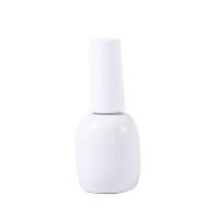 China Glass Body 15ml Cute Nail Uv Gel Polish Bottle With Dupont Brush High End Printer Custom Round Empty From Glass Packaging for sale