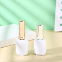 China Glass Uv Gel Nail Polish Bottle with Silver Gold Cap 7ml 9ml 11ml 12ml 15ml Customized Logo Accepted Base Material Glass for sale