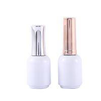 China Glass Uv Gel Nail Polish Bottle with Silver Gold Cap 7ml 9ml 11ml 12ml 15ml Customized Logo Accepted Base Material Glass for sale