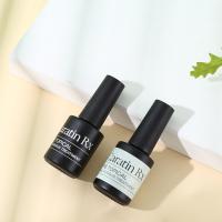 China Glass Body Senior PAK Customize Private Label Product 10ml 15ml Empty Unique Black Matte Nail Polish Bottle with Black Cap for sale