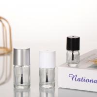 China 8ml 10ml 15ml Customized Accepted Clear UV Gel Nail Polish Bottle Empty Glass Bottle for Gel Polish With Silver Cap and Brush for sale