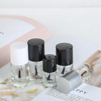 China 8ml 10ml 15ml Customized Accepted Clear UV Gel Nail Polish Bottle Empty Glass Bottle for Gel Polish With Silver Cap and Brush for sale