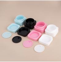 China OEM/ODM Acceptable 1oz 2oz 5g 10g 20g 30ml 50ml Gold Lid Empty Plastic PP Nail Gel Jar for Screen Printing for sale