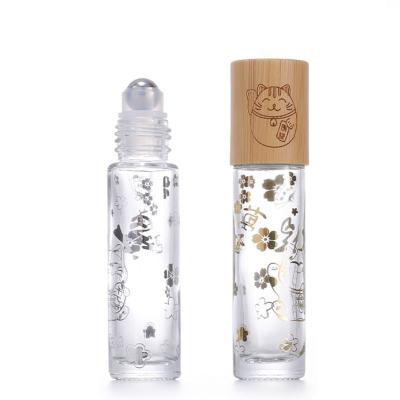 China 5ml 10ml 15ml Bamboo Wooden Glass Roller Ball Deodorant Bottle for Essential Oil Roll on Perfume without Reed Diffuser for sale