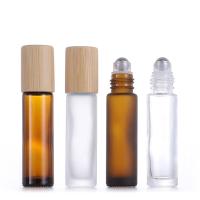 China 5ml 10ml 15ml Bamboo Wooden Glass Roller Ball Deodorant Bottle for Essential Oil Roll on Perfume without Reed Diffuser for sale