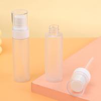 China 4oz 5oz 100ml PET Sanitizer Bottle Customize Color or Label Transparent Frosted Travel Perfume Spray Bottle for Cosmetic for sale