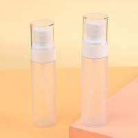 China 4oz 5oz 100ml PET Sanitizer Bottle Customize Color or Label Transparent Frosted Travel Perfume Spray Bottle for Cosmetic for sale
