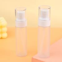 China 4oz 5oz 100ml PET Sanitizer Bottle Customize Color or Label Transparent Frosted Travel Perfume Spray Bottle for Cosmetic for sale