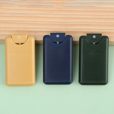 China PP Plastic Pocket Sized 20ml White Green White Blue Yellow Empty Credit Card Perfume Bottle for Industrial Cosmetic for sale