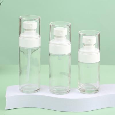 China Cylinder 30 ml 50 ml 100 ml 120ml Empty Magnetic Perfume Spray Frosted Glass Bottle Supply with Customized Accepted Logo for sale