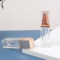 China Sealing Type Luxury Frosted Thick Bottom Square 1oz 30ml 50ml Clear Glass Perfume Bottle with Customized Accepted Logo for sale