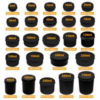 China Custom Black Aluminum Candle Tin Metal Case for Solid Scented Candle 6 oz With Lids Food Storage Box Industrial Food for sale