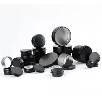 China Custom Black Aluminum Candle Tin Metal Case for Solid Scented Candle 6 oz With Lids Food Storage Box Industrial Food for sale