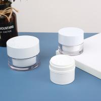 China Custom Global Recycled PCR PLA Material Biodegradable Cosmetic Packaging Containers Plastic Acrylic Cream Jar with Replacement for sale