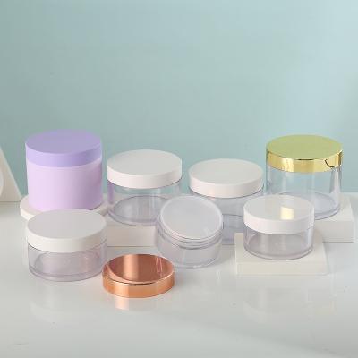 China Custom Logo Wide Mouth 200ml PET Plastic Jar for Food and Candy Transparent Empty Customized Accepted Logo Food Grade for sale