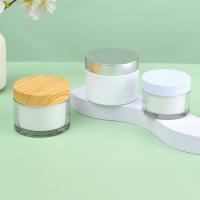 China OEM ODM Clear Double Wall Plastic Jars with Lids 4 oz Black Lids Clear Pet 8 oz Plastic Cosmetic Jars Cream Set 150g 200g 300g for sale